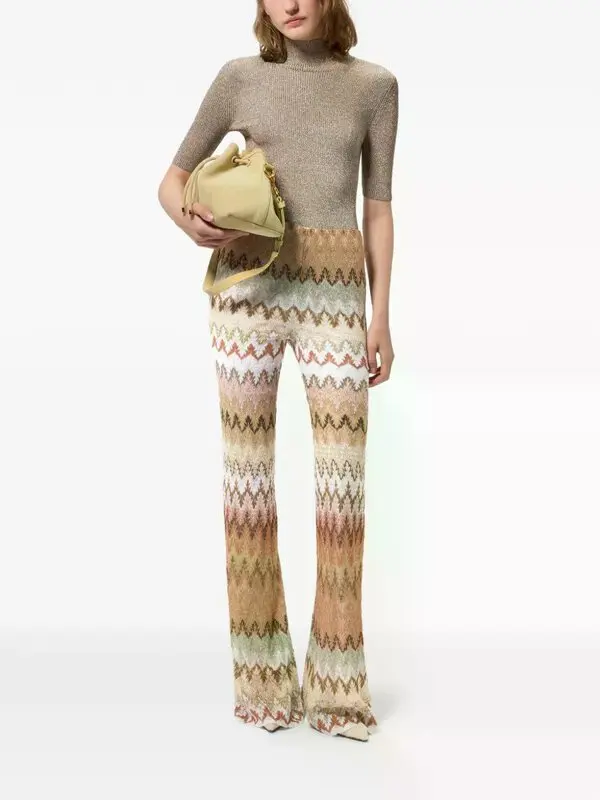Missoni Zigzag Knit Flared Trousers