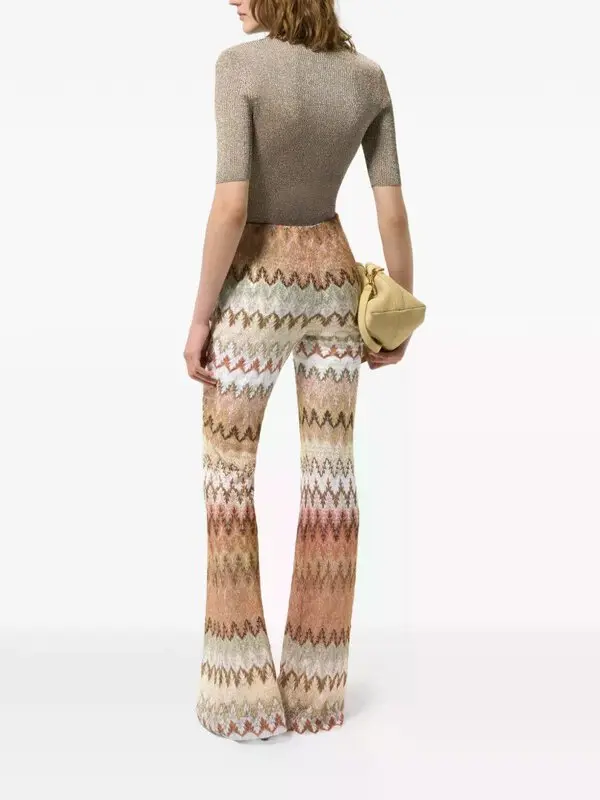 Missoni Zigzag Knit Flared Trousers