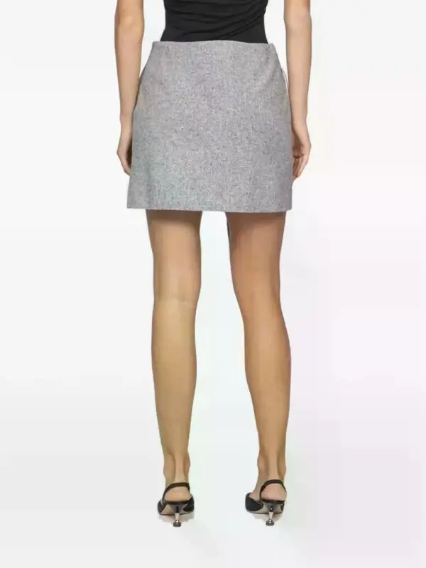 Moschino Embellished Silk Mini Skirt