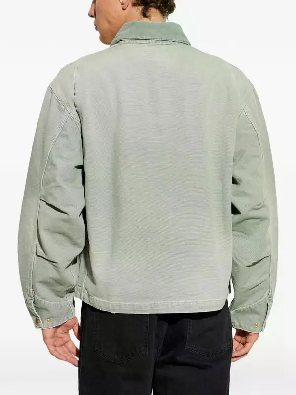 Carhartt Work In Progress Arcan Zip-up Denim Jacket - Green