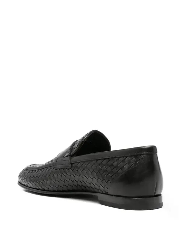 JOHN HARRISON Woven Penny-strap Loafers