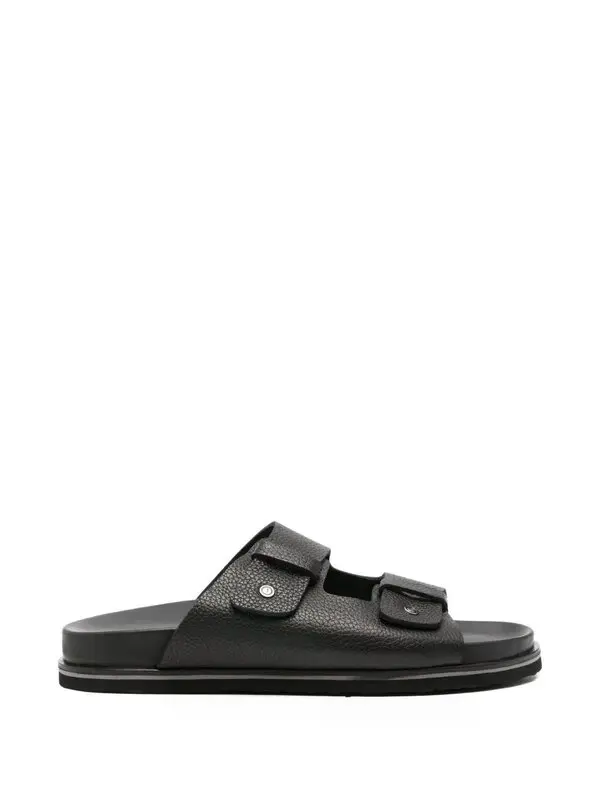 JOHN HARRISON Double-strap Leather Sandals