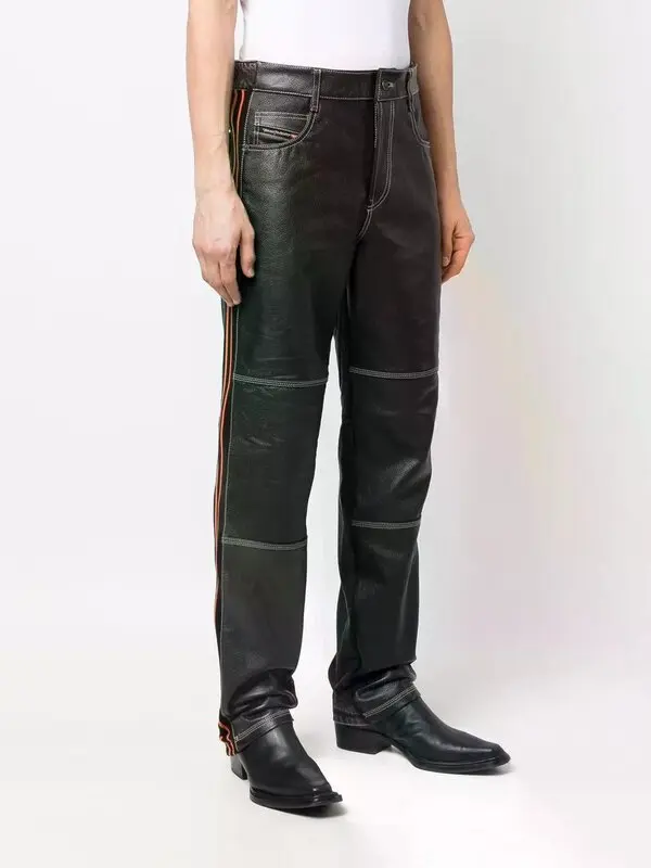 DIESEL® Straight-leg Biker Trousers