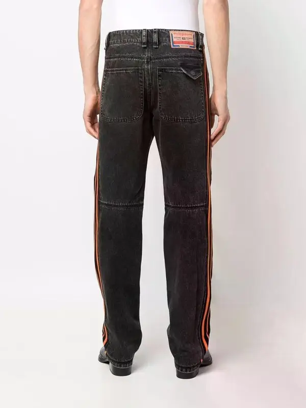 DIESEL® Straight-leg Biker Trousers
