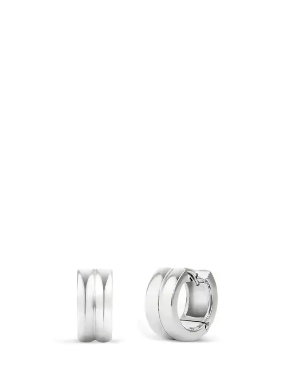 DINNY HALL Iceni Warrior Huggie Earrings - Silver