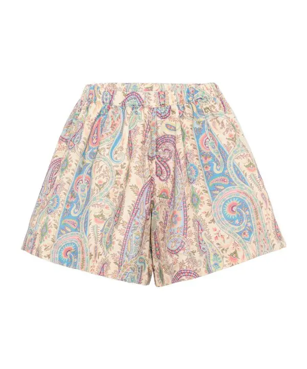 Etro Paisley Print Shorts - Nude