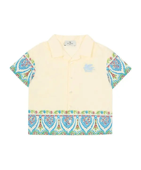 Etro Embroidered Floral-print Cotton Shirt