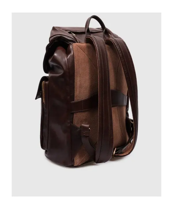 Brunello Cucinelli Logo Embossed Backpack