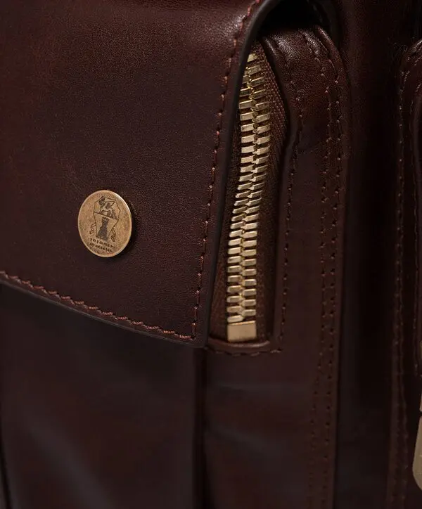 Brunello Cucinelli Logo Embossed Backpack