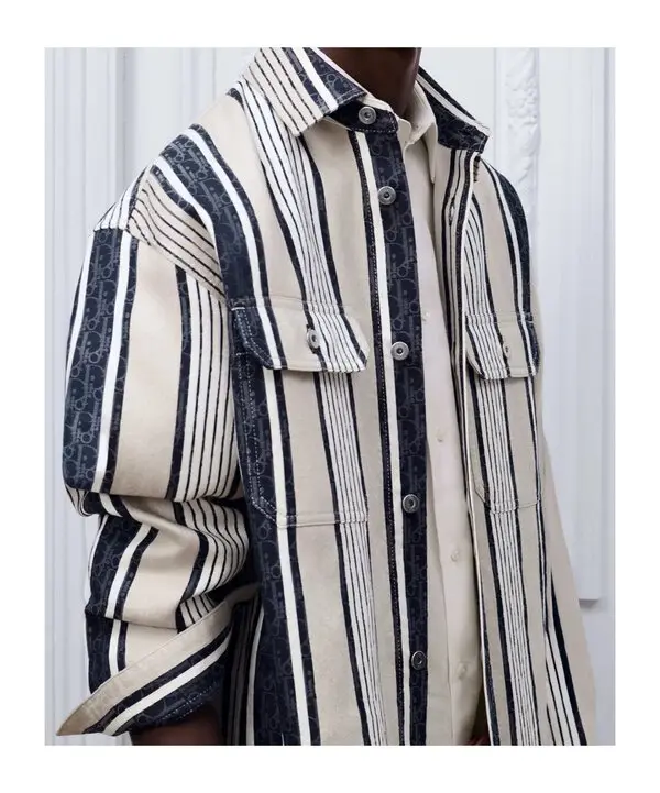 Dior Dioriviera Oblique Sun Stripes Overshirt
