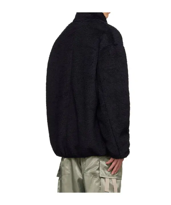 SONG FOR THE MUTE Painted Sherpa Zip-up Jacket
