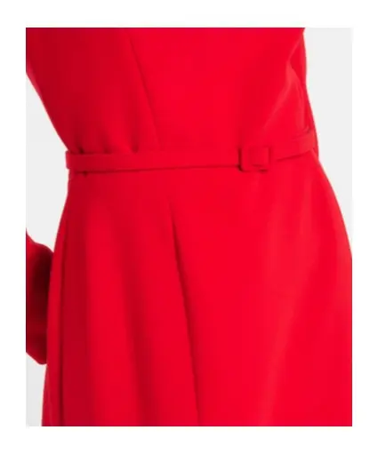 Carolina Herrera Belted Crêpe Midi Dress