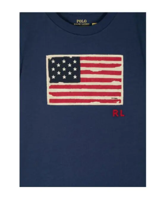 Ralph Lauren Logo Embroidered Cotton T-shirt