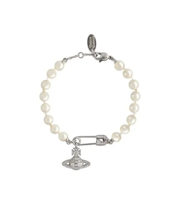 VIVIENNE WESTWOOD Orb Detail Bead Bracelet - Black