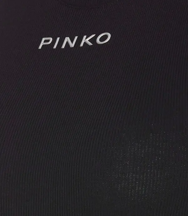 Pinko Ribbed Camisole Top With Logo