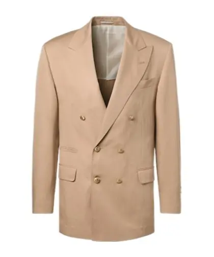 Brunello Cucinelli Silk And Linen Blazer - Nude