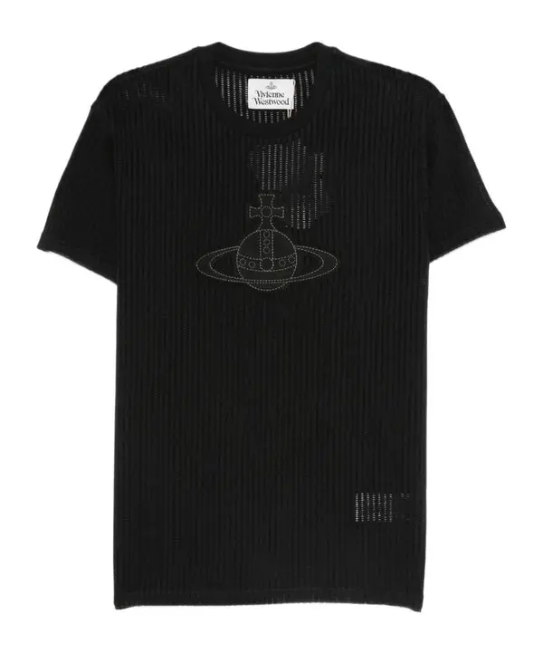 VIVIENNE WESTWOOD Orb-embellished Ribbed T-shirt