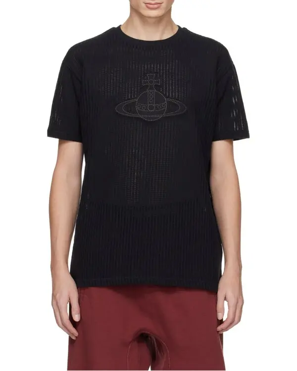 VIVIENNE WESTWOOD Orb-embellished Ribbed T-shirt