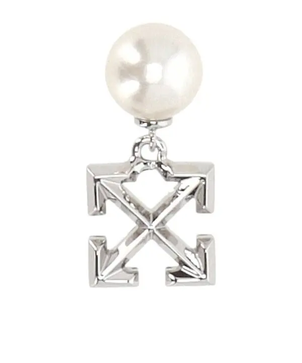 Off-White Arrow Pendant Earrings