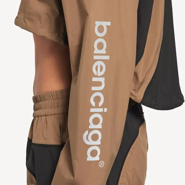 Balenciaga Techwear Cropped Jacket With Graphic Print