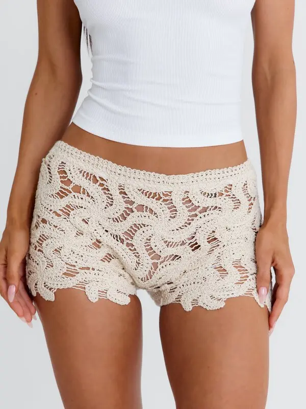 OUTCAST Cristina Crochet Shorts
