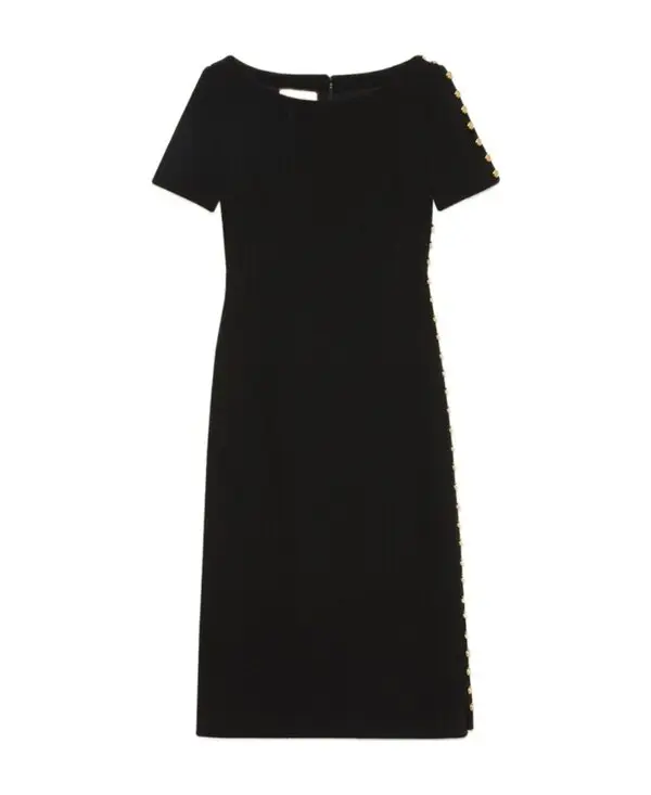 Gucci Short-sleeved Dress With Zip Detail
