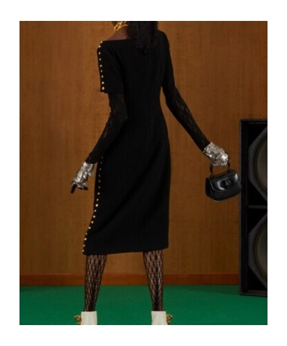 Gucci Short-sleeved Dress With Zip Detail
