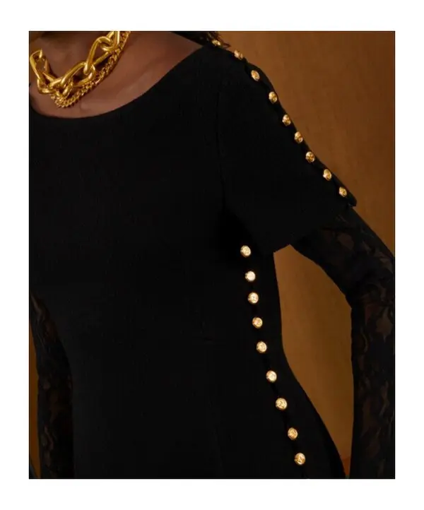 Gucci Short-sleeved Dress With Zip Detail