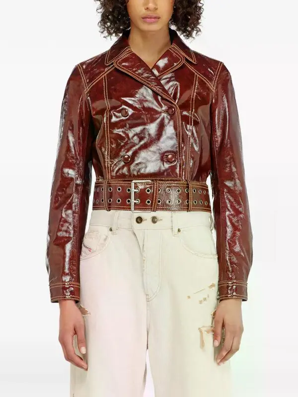 DIESEL® Patent Double-breasted Jacket