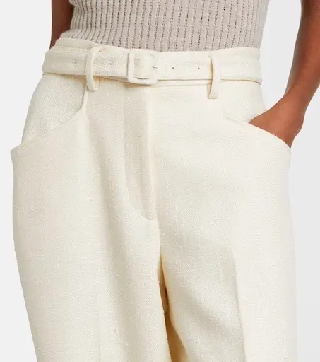 Gabriela Hearst Silk And Wool Wide-leg Pants