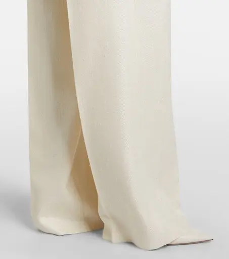Gabriela Hearst Silk And Wool Wide-leg Pants