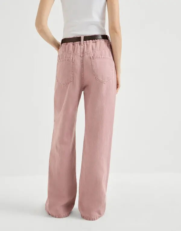 Brunello Cucinelli Garment-dyed Monili Trousers