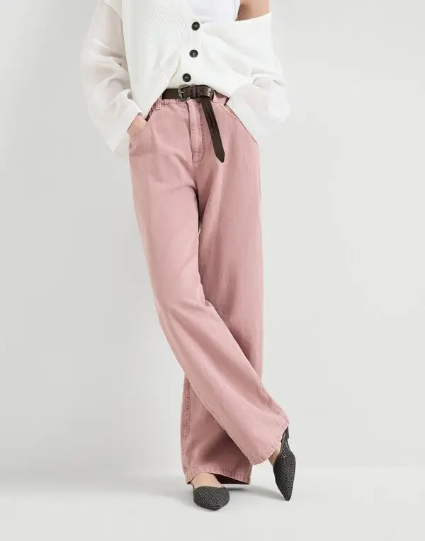 Brunello Cucinelli Garment-dyed Monili Trousers
