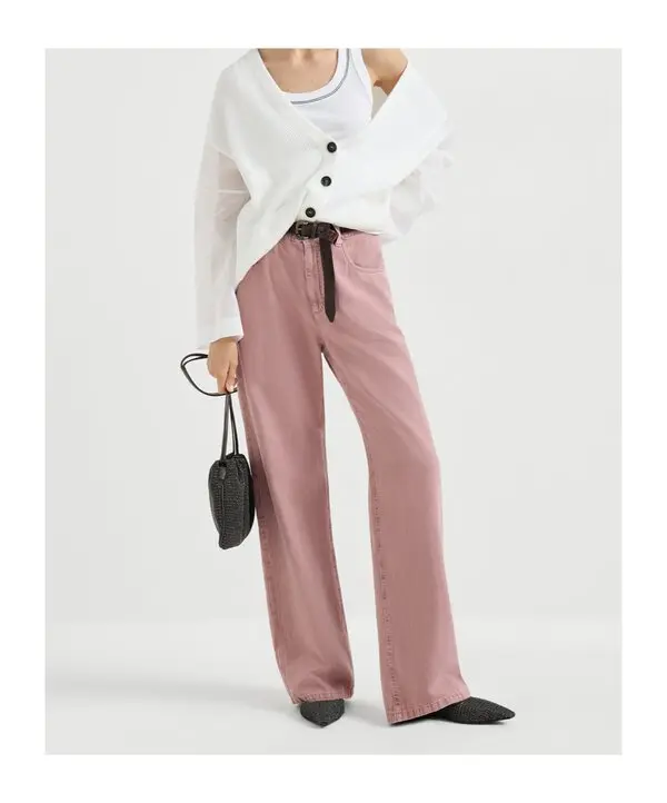 Brunello Cucinelli Garment-dyed Monili Trousers