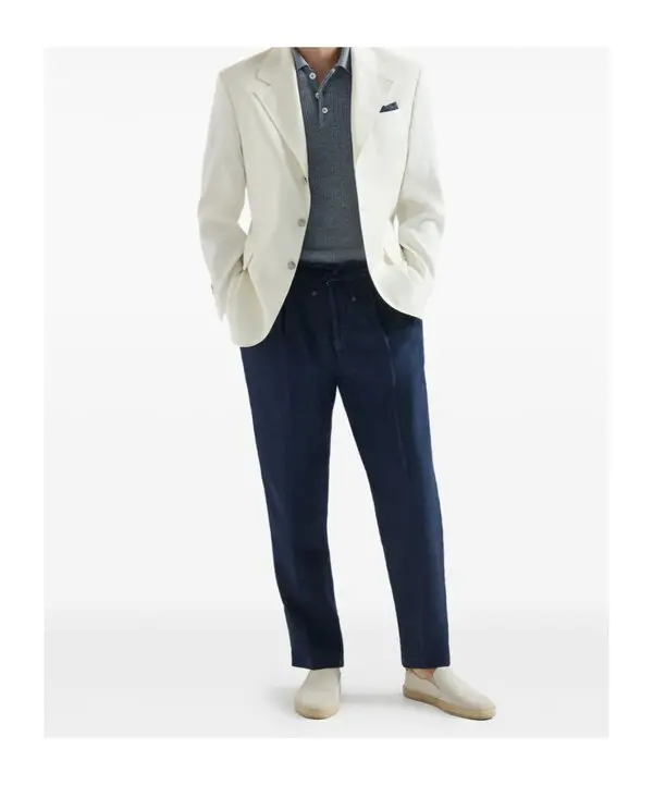 Brunello Cucinelli Short Sleeved Knitted Polo Shirt