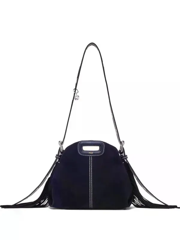 Maje Fringe Detail Tote Bag - Blue