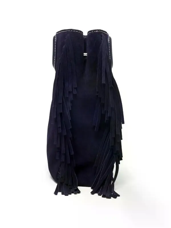 Maje Fringed Tote Bag - Blue