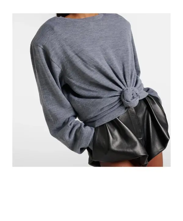 Magda Butrym Knotted Wool Sweater