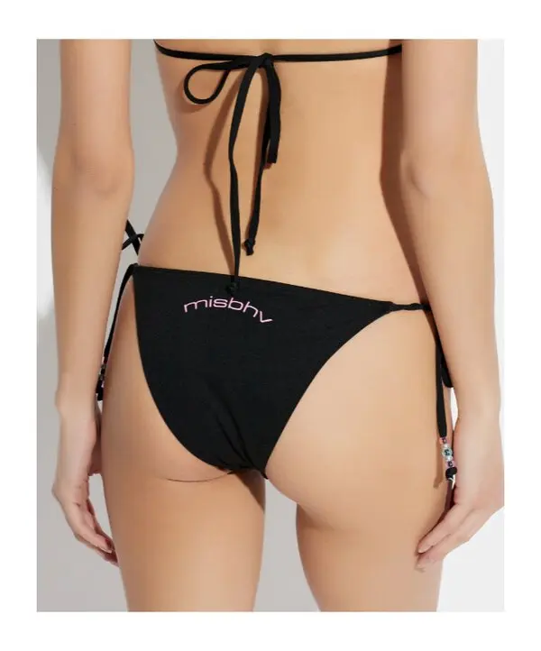 MISBHV Beaded Tie Bikini Bottoms