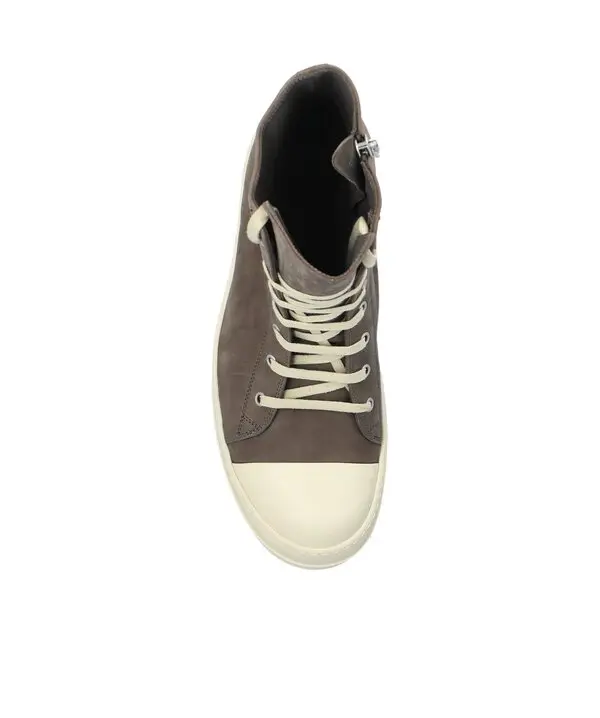 Rick Owens Zip Detailed Lace-up Sneakers