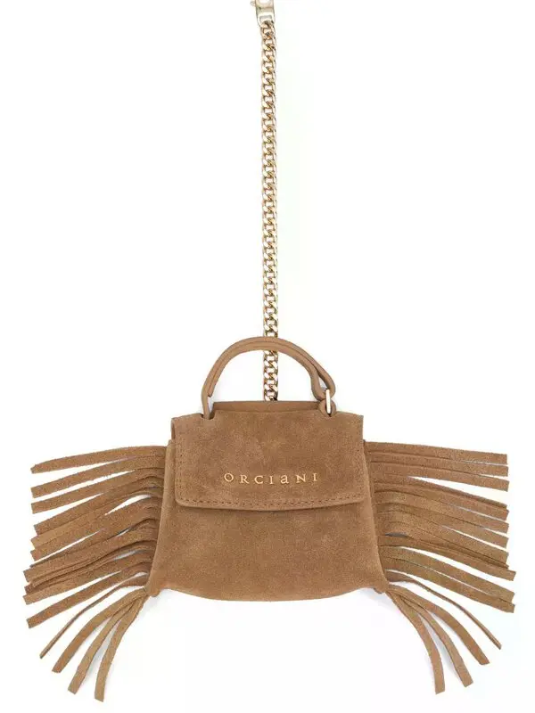 Orciani Suede Fringe Tote Bag