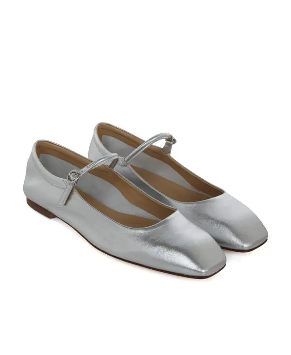 AeydĒ Aline Metallic Ballerina Flats