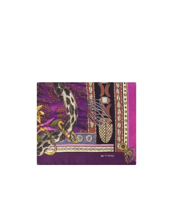 Etro Animal Printed Scarf - Multicolor