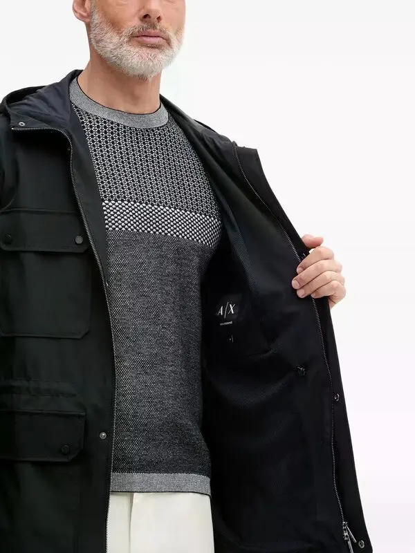 Armani Exchange Hooded Multi-pocket Jacket