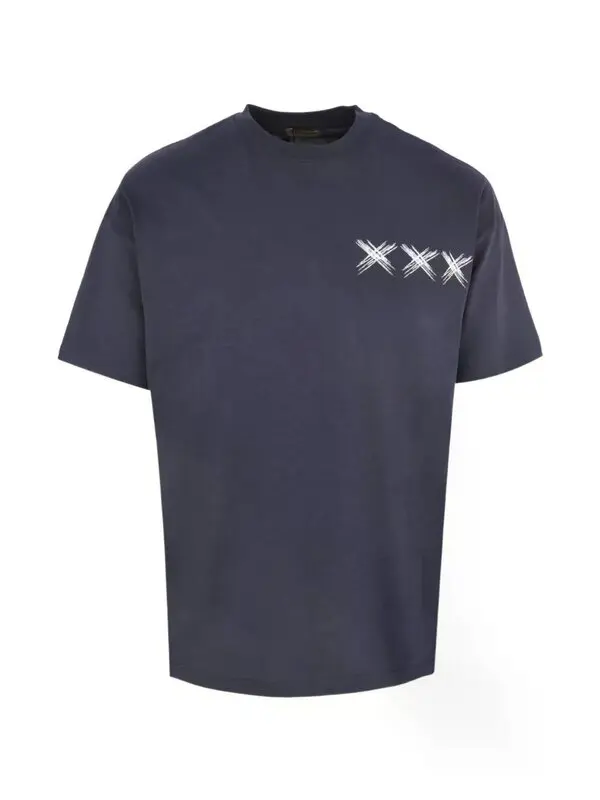 EXIT SOCIETY Graphic-print Dropped-shoulder T-shirt