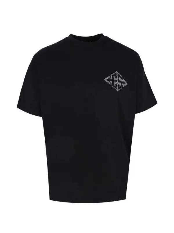 EXIT SOCIETY Logo-print Graphic-print T-shirt
