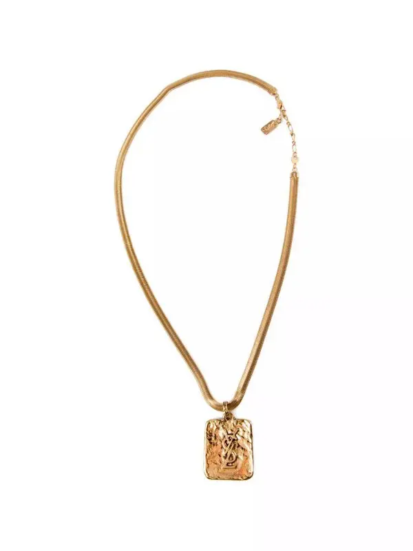 Saint Laurent Cassandre Necklace - Gold