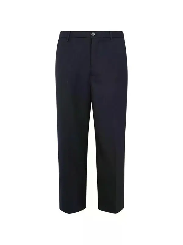 NINE:INTHE:MORNING Wool Tailored Trousers - Blue
