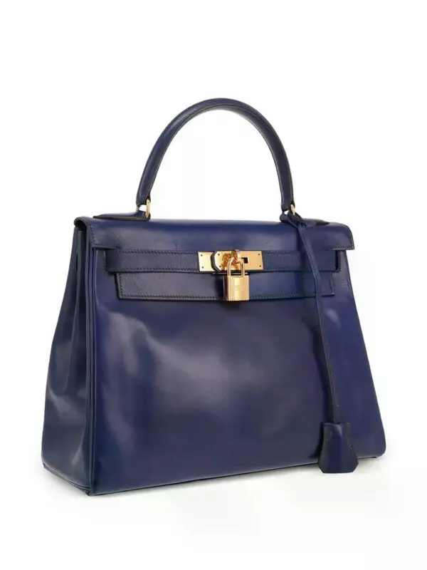 Hermès 1987 28 Kelly Handbag - Blue