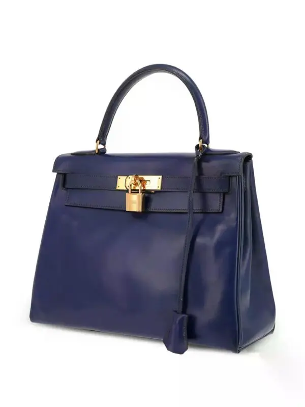 Hermès 1987 28 Kelly Handbag - Blue